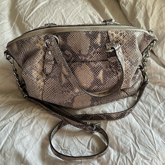 Michael Kors | Bags | Michael Kors Python Satchelcrossbody | Poshmark